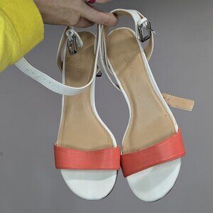 Expression | Shoes | Expression Snakeskin Heeled Orsoncor Sandals White ...